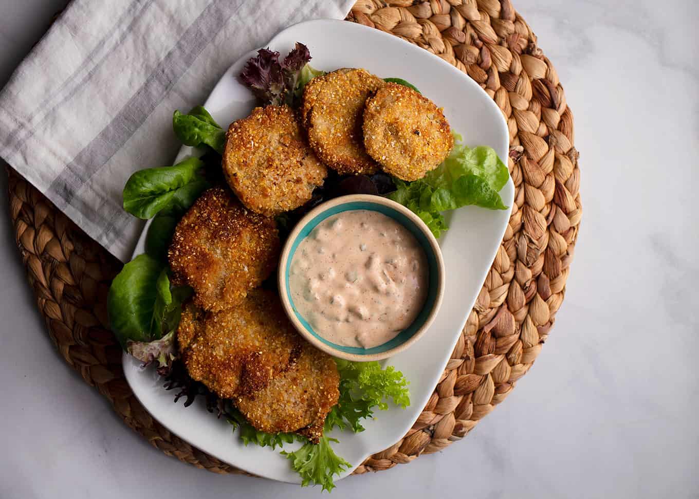 Fried Green Tomatoes with Remoulade – The Cupboard Collective - Chez Nous